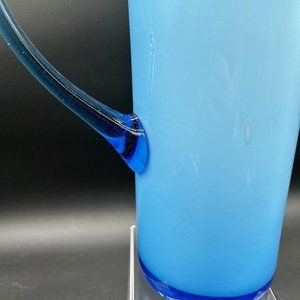 Balboa | Art | Balboa Italian Blue White Cased Blown Glass Pitcher ...
